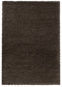 Ayyildiz, Kusový koberec Fluffy Shaggy 3500 brown, 140x200, hnědá, ložnice