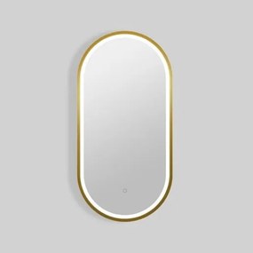Zrcadlo se senzorem SAT Aurum 40x80 cm broušené zlato SATZAUR4080BZ