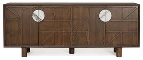 Homemotion Dřevěná komoda HEMMING hnědá 0747473