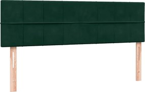 Box spring postel s matrací tmavě zelená 160x220 cm samet 3316266