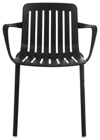 MAGIS - Židle PLATO s područkami - černá