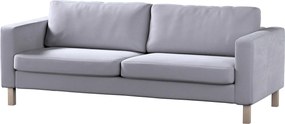 Potah na pohovku IKEA Karlstad, 3-místná, rozkládací barva šedá látka lesklé, sametová