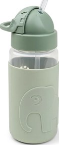 Plastová láhev Easy Grip Elphee s brčkem 350 ml zelená