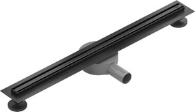 Mexen Flat 360° Slim sprchový žlab 50 cm, černá matná, 1741050