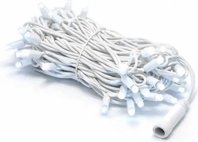 Easy Fix LED světelný řetěz, kontura, 5 m, venkovní, ledově bílá s FLASH, 60 diod, bílý kabel, IP67