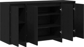 Servírovací skříň Černý dub 135 x 41 x 75 cm Kompozitní dřevo 3333895