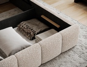 Postel Edvige + Dřevěný rám + plynový výtah + kontejner 180x200