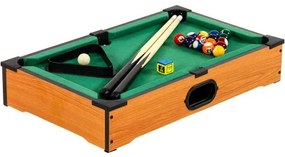GamesPlanet® 11759 Mini kulečník pool s příslušenstvím 51 x 31 x 10 cm, světlý