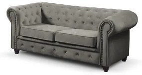 Pohovka Infinity Chesterfield III Světle šedá