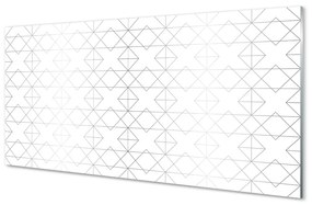 Obraz na skle Obrysy polygonů 100x50 cm