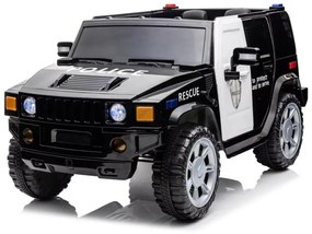 Eljet dětské elektrické auto policie ranger 4×4 černé, li-ion