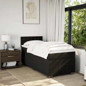 Box spring postel s matrací černá 80 x 200 cm textil 3289211