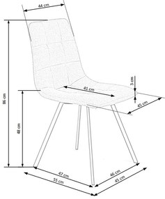 Designová židle Chlorett béžová