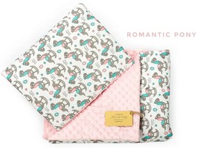 Floo for baby Komplet sada do kočárku dečka+polštářek MINKY Romantic pony