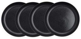 Butlers CASA NOVA Sada hlubokých talířů 22,5 cm set 4 ks - černá