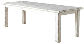 Stará Krása – Ruční výroba Jídelní stoly s bílou patinou 76 x 300 x 110 cm
