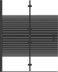 Skládací sprchový kout ESG 100 x 140 cm černý 150741