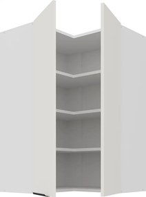 ARIA wh | horní kuchyňská skříňka 60x60 GN-90 2F (90°) rohová s policemi | VYSOKÁ | 60x60 cm | bílá
