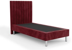 Čalouněná postel 90x200 cm Amby (červená). 1036155