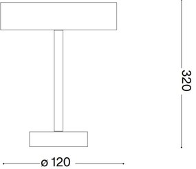 Ideal Lux - LED Dotyková venkovní lampa TOFFEE LED/2W/230V CRI 90 IP54 černá