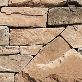 Ozdobný paraván Kamenná zeď - 110x170 cm, třídílný, obustranný paraván 360°