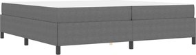 Rám postele s matrací Světle šedá 200 x 200 cm textil 3399140