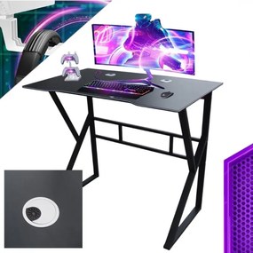 Počítačový stůl v černé barvě