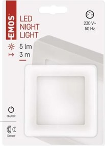 LED noční světlo EMOS P3316 s fotosenzorem do zásuvky
