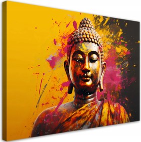 Obraz na plátně, Buddha na abstraktním pozadí 60x40