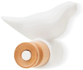 Bílý nástěnný háček Bonami Essentials Bird