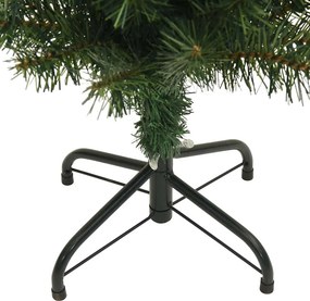Úzký umělý vánoční stromek se stojanem zelený 120 cm PVC 328480