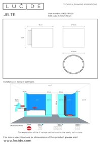 Lucide 04203/01/30 - Koupelnové nástěnné svítidlo JELTE 1xG9/33W/230V IP44