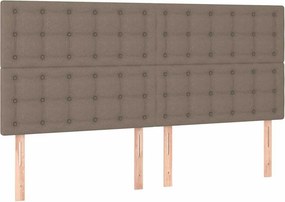 Box spring postel s matrací taupe 180x200 cm textil 3132333