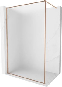 Mexen, Mexen Kioto-XF sprchová stěna s rámem 70 x 202 cm, matná 10 mm, broušená měď - 800-070-104-65-30-X