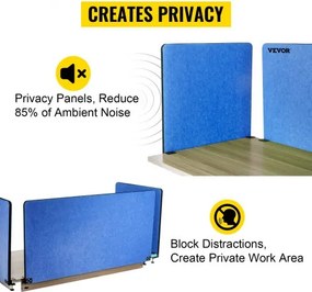 Desk Divider 152,4 cm Desk Privacy Panel, 3 Panel Privacy Akustický panel
