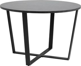 ACTONA Kulatý jídelní stůl AMBLE černý ⌀110 cm