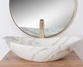 Rea Royal 60 umyvadlo, 62 x 36 cm, napodobenina kamene Aiax, REA-U8548
