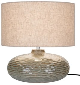 Khaki keramická stolní lampa s textilním stínidlem (výška 44 cm) Oldham – House Nordic