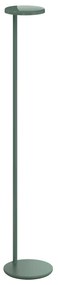 Flos 09.8222.DV Oblique, profesionální šedozelená čtecí stojací lampa, 8W LED 4000K, 107,4cm