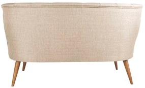 Designová pohovka Taneisha 140 cm krémová