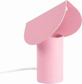 Růžová hliníková LED stolní lampa (výška 15 cm) BISCUIT – Thoro