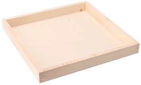 ČistéDřevo Dřevěný servírovací tác 30 x 30 cm
