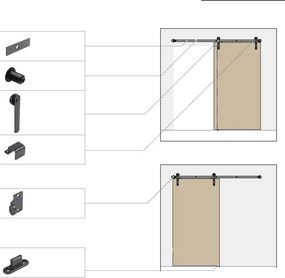 Posuvné dveře LOFT ADIO 4 bílý 100