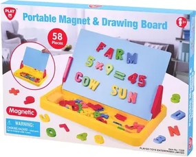 PLAYGO Přenosná magnetická a kreslicí tabule / 58 dílů / Plast