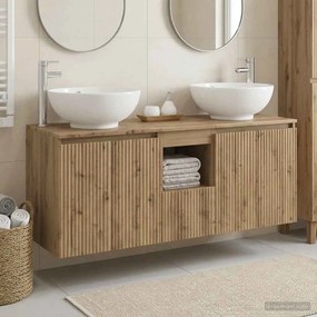 Sada koupelnových skříněk 3 ks Dub artisan 49,5 x 44,5 x 65 cm 3405706