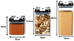 Verk Group Kuchyňské nádoby na potraviny na těstoviny nádoba s těsněním sada 4 ks