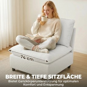 HOMCOM široké čalouněné relaxační křeslo z ekokůže, šedé