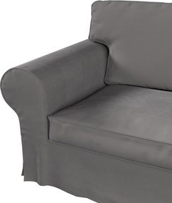 Potah na pohovku IKEA Ektorp 2-místná s lenoškou barva šedá látka lesklé, sametová