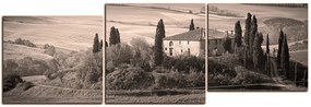 Obraz na plátně - Italská venkovská krajina - panoráma 5156QE (120x40 cm)