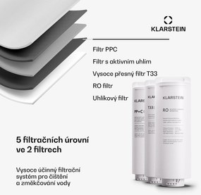 Klarstein PureFina 600, filtrační systém, reverzní osmóza, 600 GPD / 2270 l/d